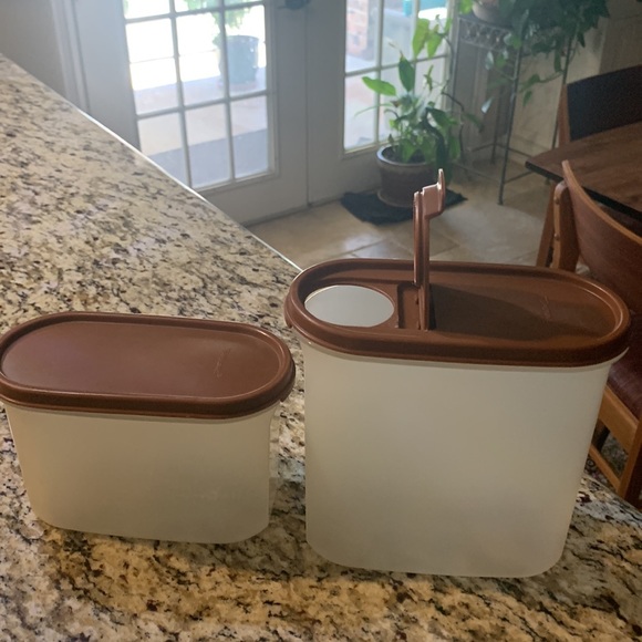 Tupperware | Kitchen | Vintage 80s Brown Tupperware Bundle Of Two ...